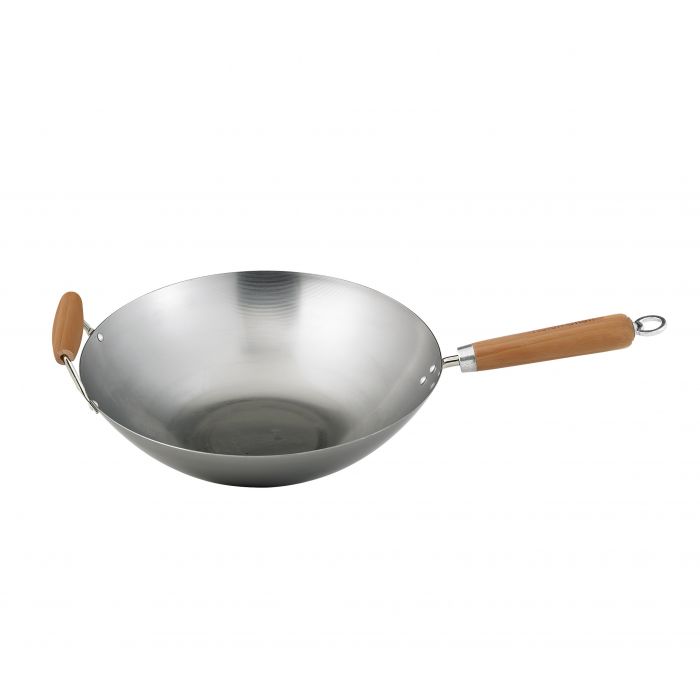 Sartén Wok de acero al carbono de 36cm #97004 – Helen’s Asian Kitchen ...